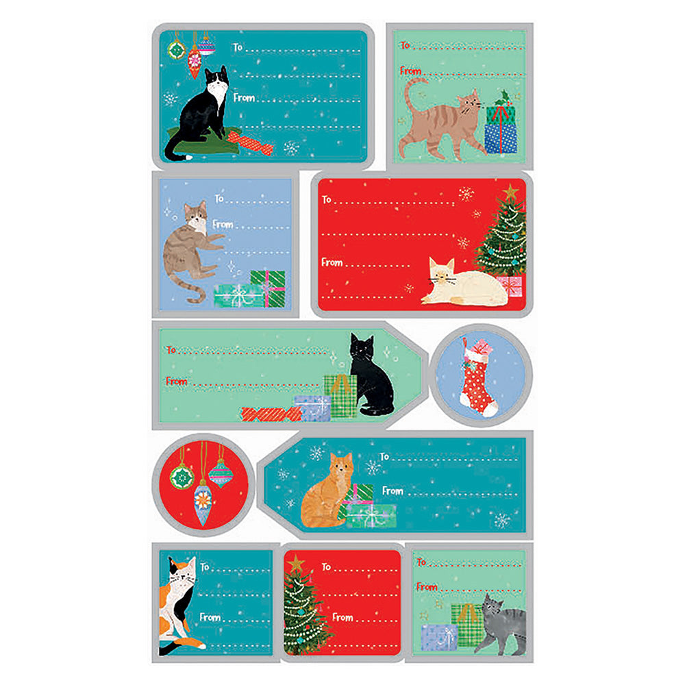 Cute cats Christmas labels – Cats Protection Shop